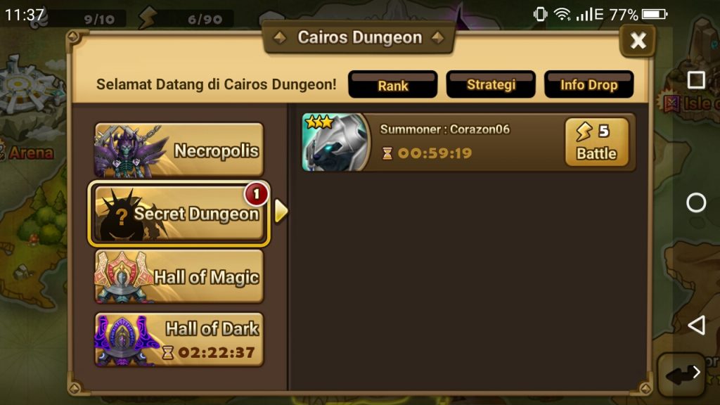 Summoners War : Cara Membuka Secret Dungeon - Neicy Techno