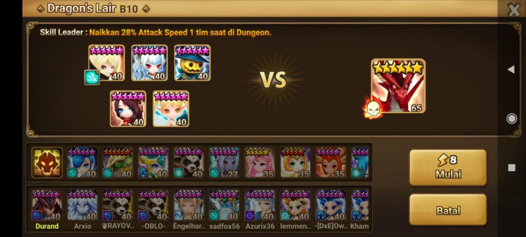 Tim Dragon B10 Terbaik Summoners War, Dragon's Lair B10 Farming Guide ...