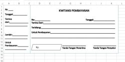 Contoh Format Kwitansi & Cara Membuat Kwitansi Kosong di Excel - Neicy ...
