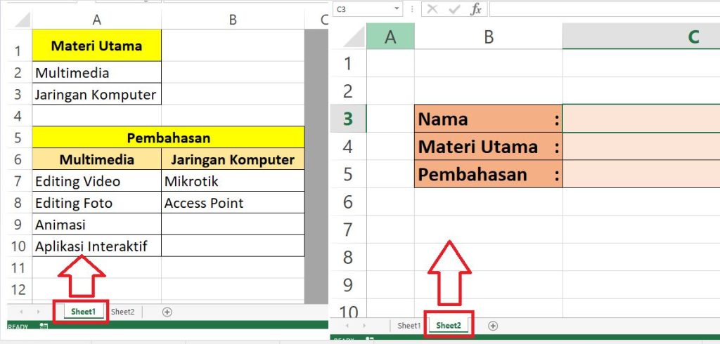 Membuat Dropdown List Bertingkat di Sheet Berbeda Menggunakan Excel ...