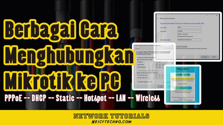 Cara Menghubungkan Mikrotik ke PC - Neicy Techno