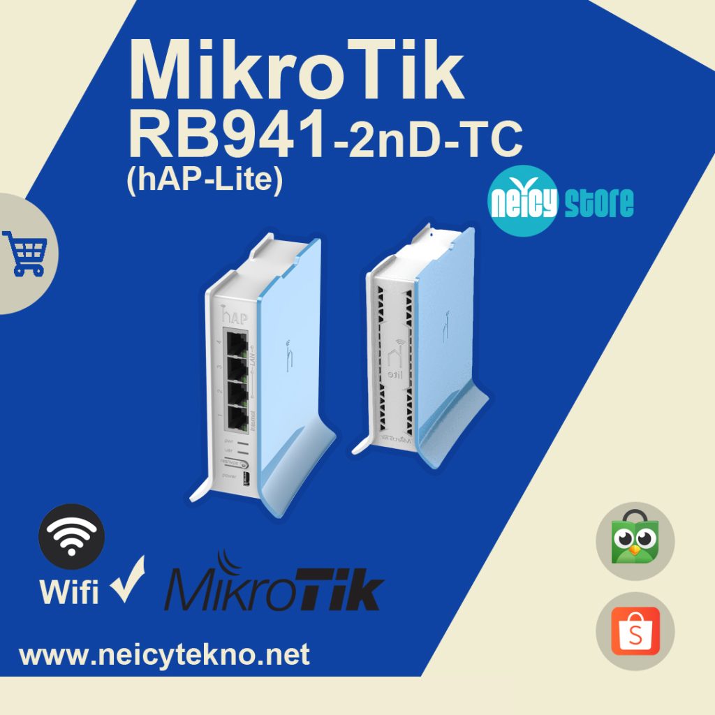 Router MikroTik RB941-2nD-TC - Paling Laris di Tokopedia! - Neicy Techno