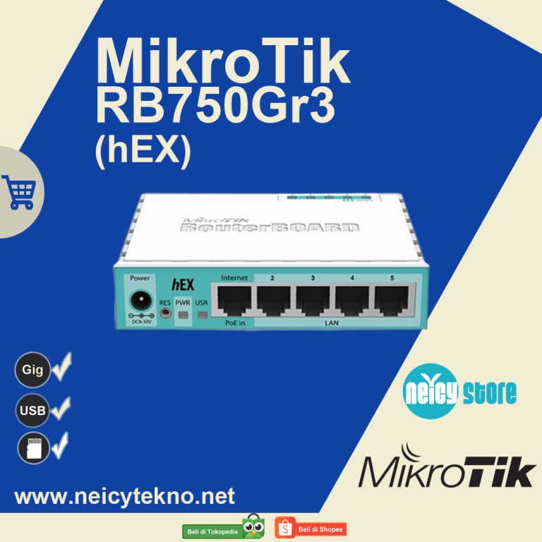 MikroTik RB750Gr3 Rekomendasi Untuk Pengusaha RTRWNET - Neicy Techno