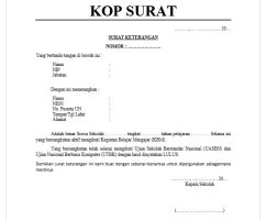 Download Contoh Format Surat Keterangan Lulus Sekolah doc / docx / Word ...