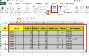 Cara Mengurutkan Data di Excel Berdasarkan Nama - Neicy Techno