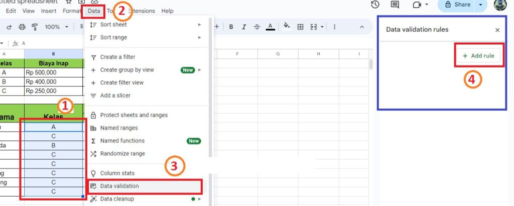Cara Membuat Dropdown di Spreadsheet - NeicyTekno
