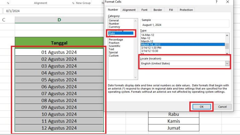 Cara Merubah Format Tanggal Indonesia ke Inggris di Excel - NeicyTekno