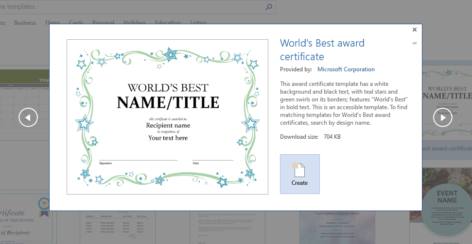 Cara Mudah Membuat Sertifikat menggunakan Ms Word 2013 || Desain ...